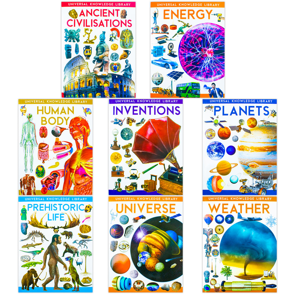 Universal Knowledge Library Science and History 8 Volumes Book Collect ...