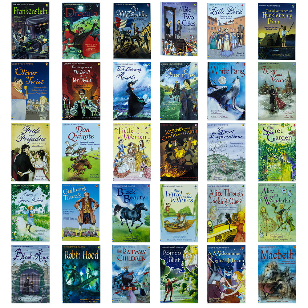 Usborne My Reading Library Classics 30 Books Box Children Collection S ...