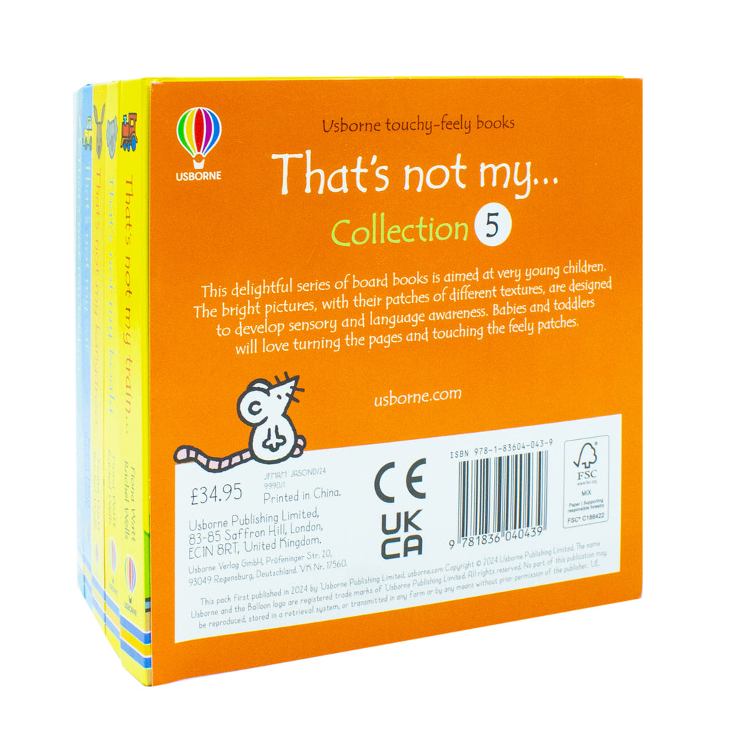 Usborne Touchy Feely Books That's Not my Collection Series 5: 5 Books ...