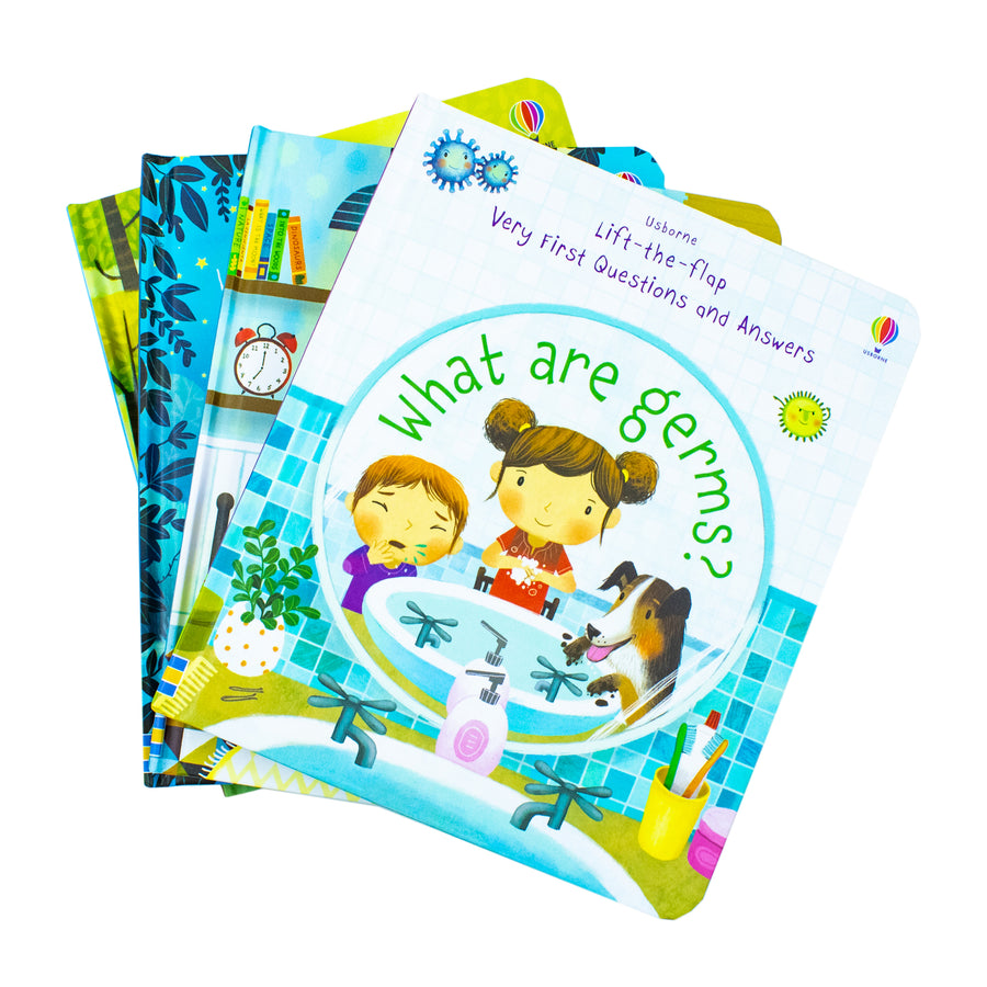 Usborne Lift the Flap Very First Questions & Answers 4 Book Set (What ...