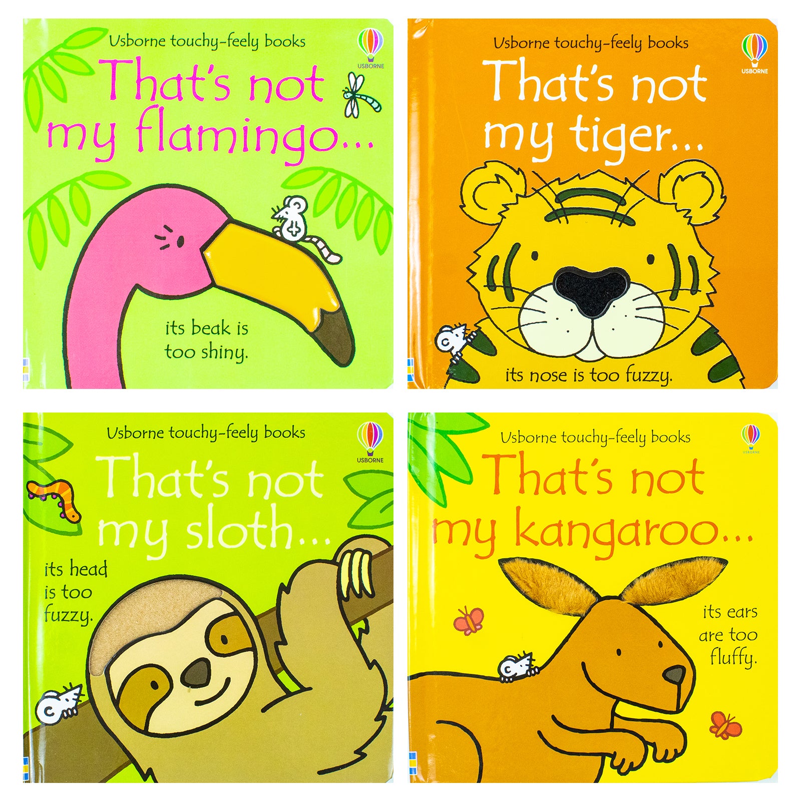 That's Not My 4 Books Collection Set by Fiona Watt & Rachel Wells (Fla ...