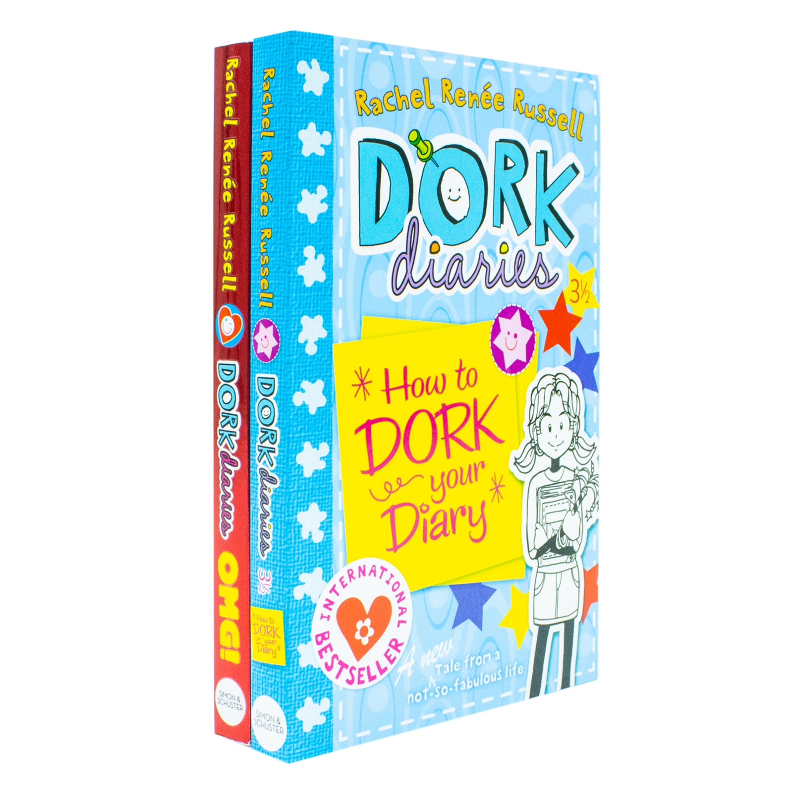 Dork Diaries 2 Book Set - Funny Children's Diaries by Rachel Renee ...