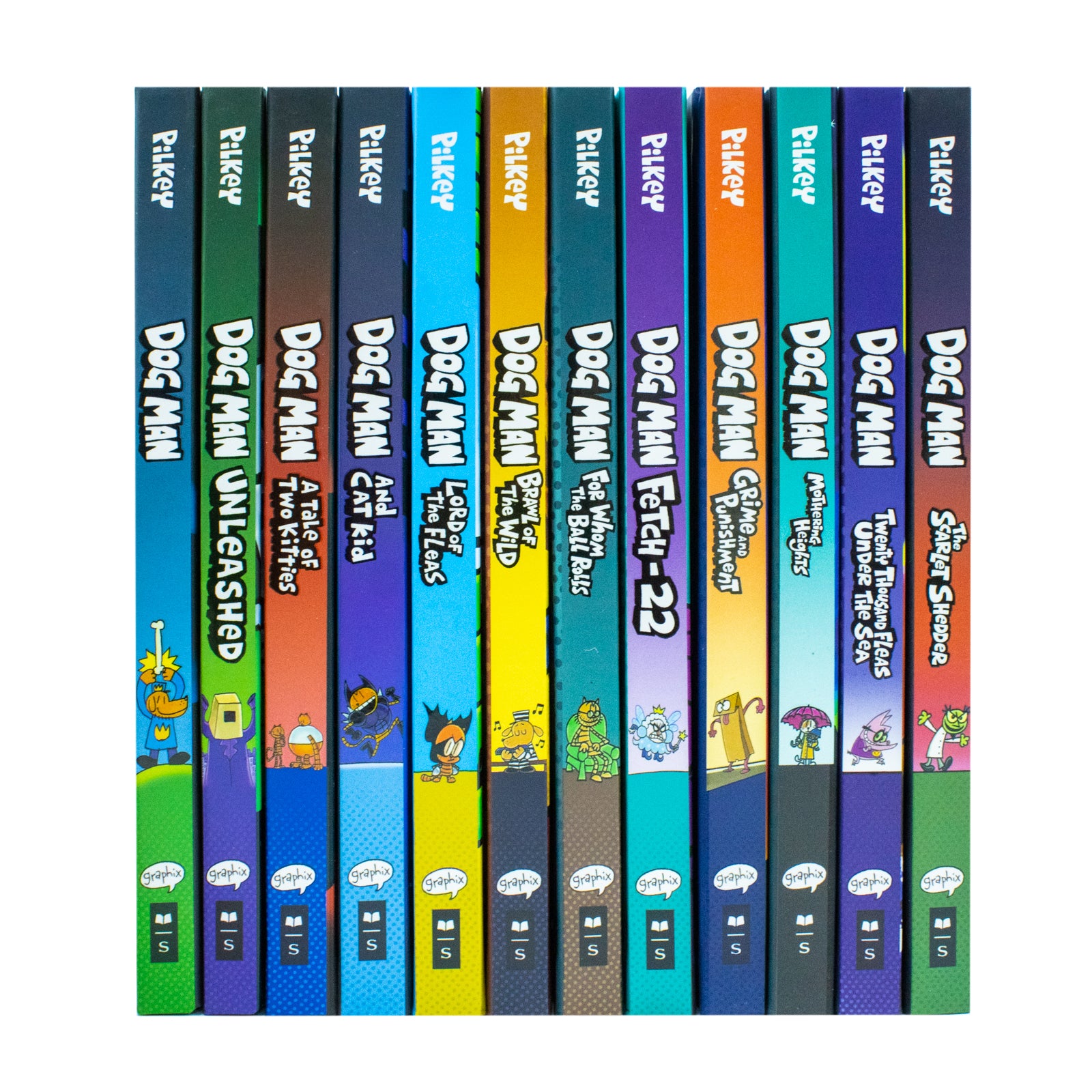 Dogman Series 1-12 Complete Books Set by Dav Pilkey – Lowplex Books
