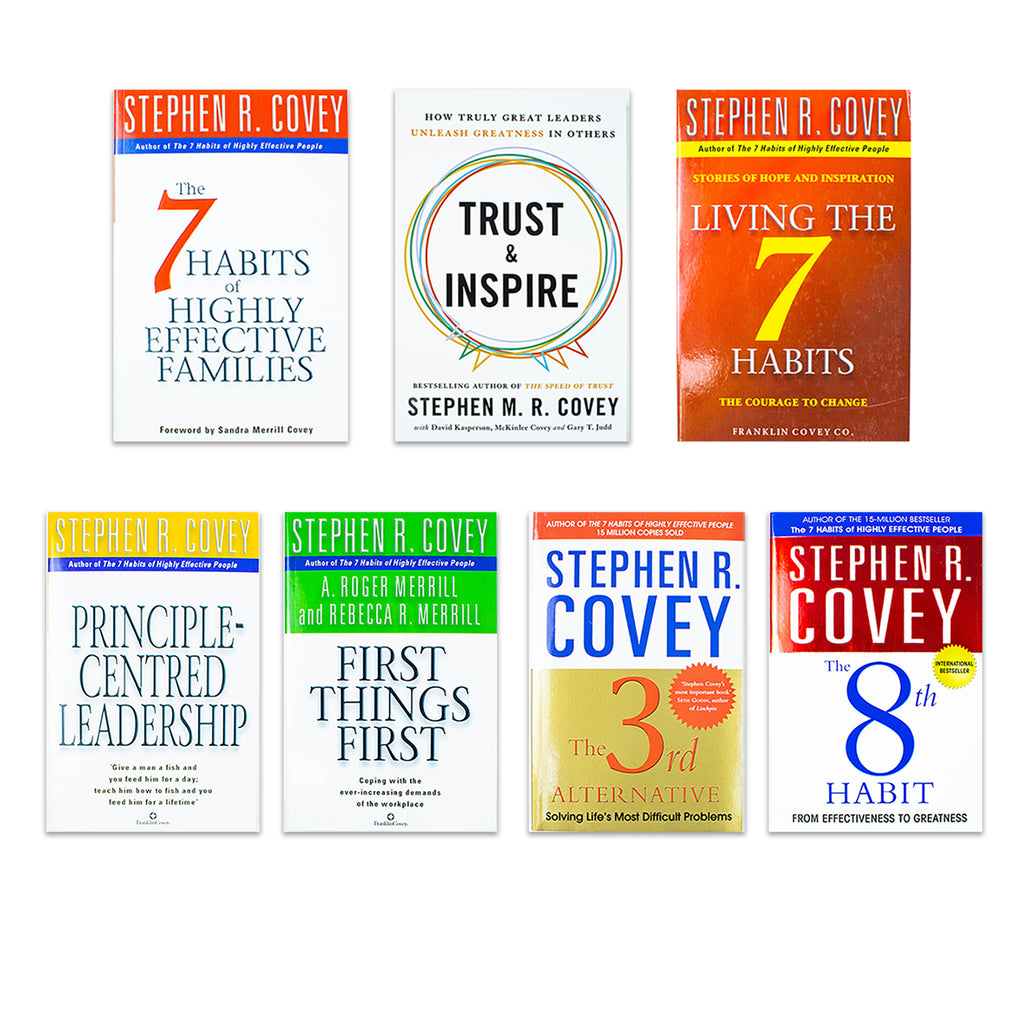 Stephen R. Covey 7 Books Collection Set (The Third Alternative ...