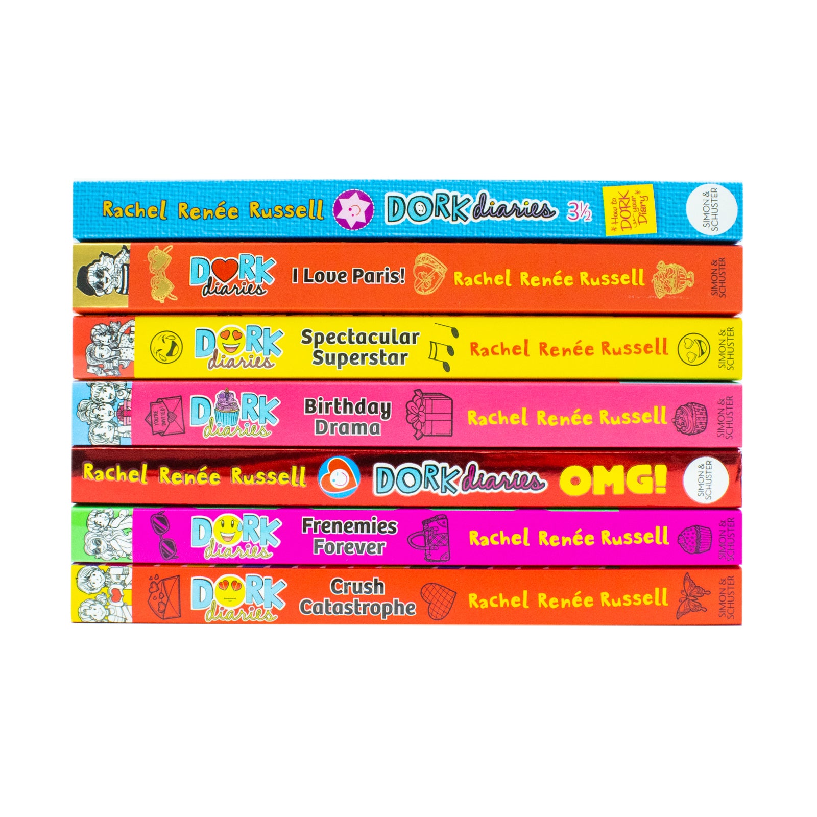 Dork Diaries Series Vol 11-17 Collection 7 Books Set By Rachel Renee R ...