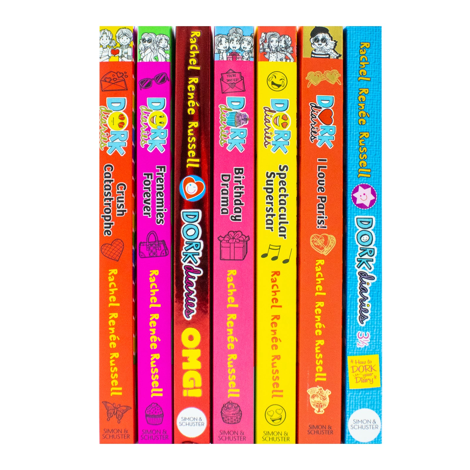 Dork Diaries Series Vol 11-17 Collection 7 Books Set By Rachel Renee R ...