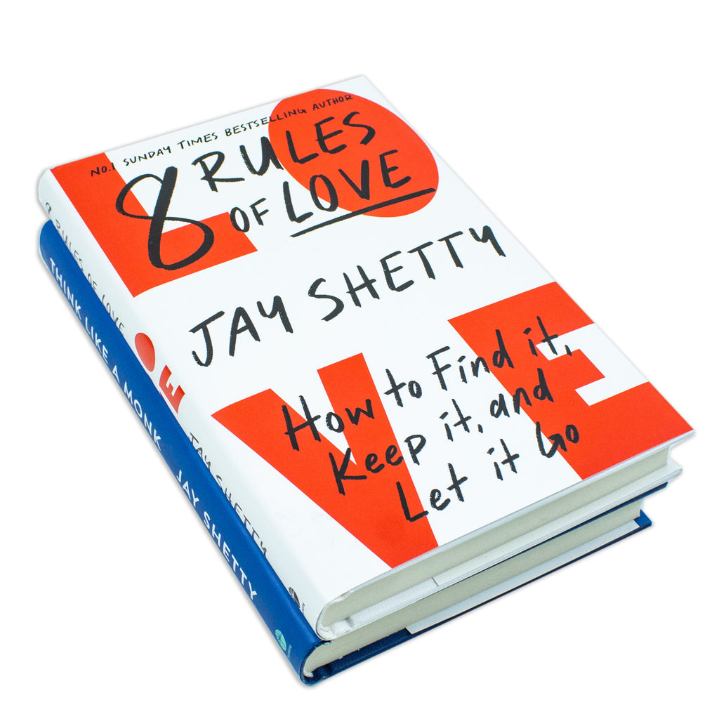 Jay Shetty Collection 2 Books Set (8 Rules of Love ,Think Like a Monk ...
