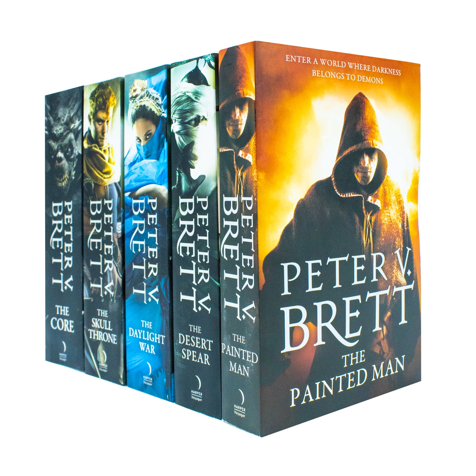 The Demon Cycle Series By Peter V. Brett Collection 5 Books Set The Pa ...
