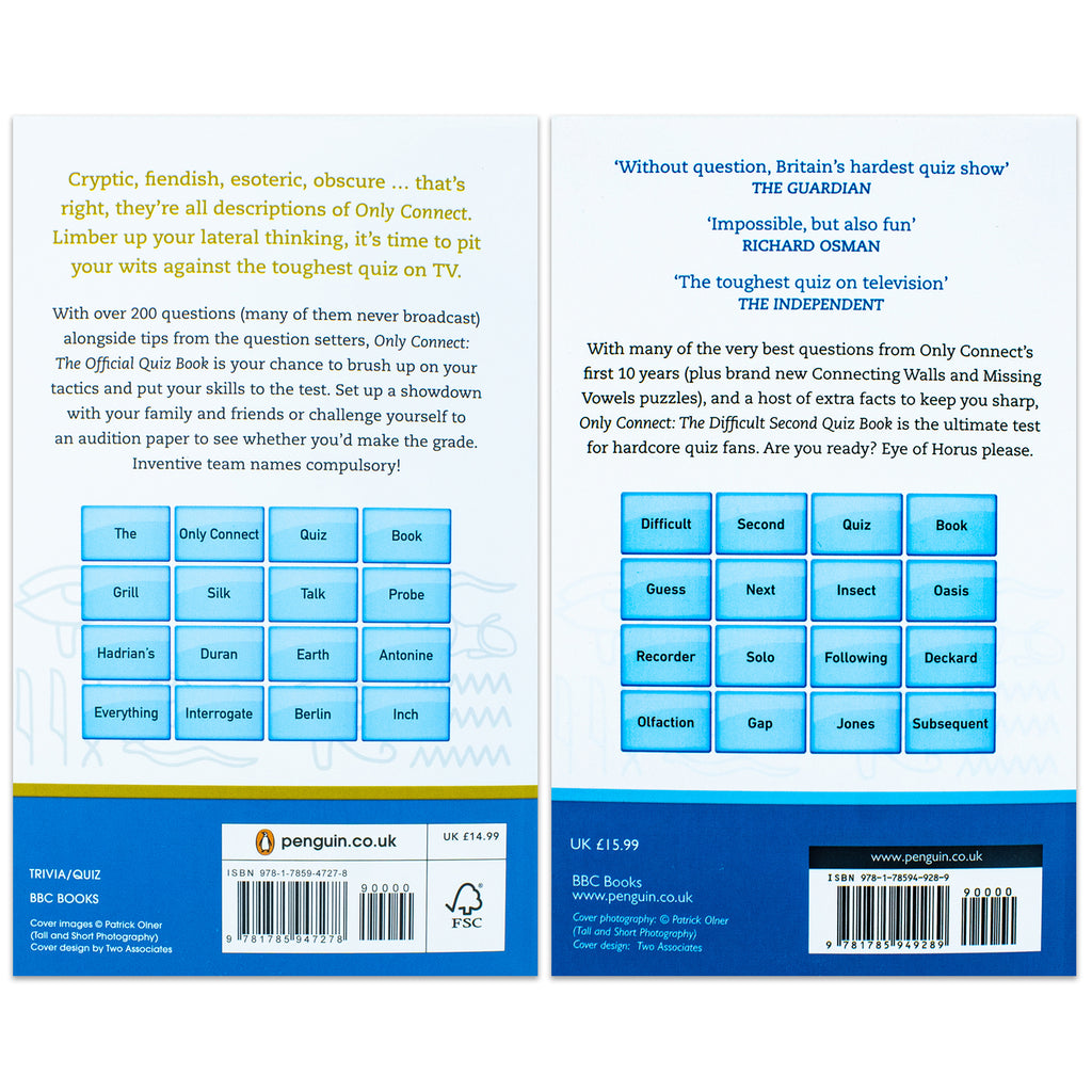 Only Connect Collection by Jack Waley-Cohen - 2 Quiz Books Set ...