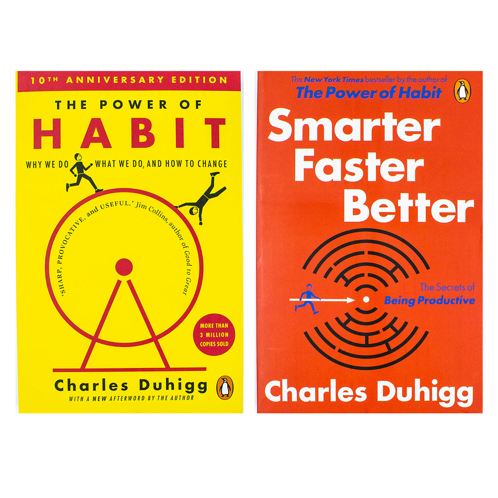 Charles Duhigg Collection 2 Books Set (The Power of Habit, Smarter Fas ...
