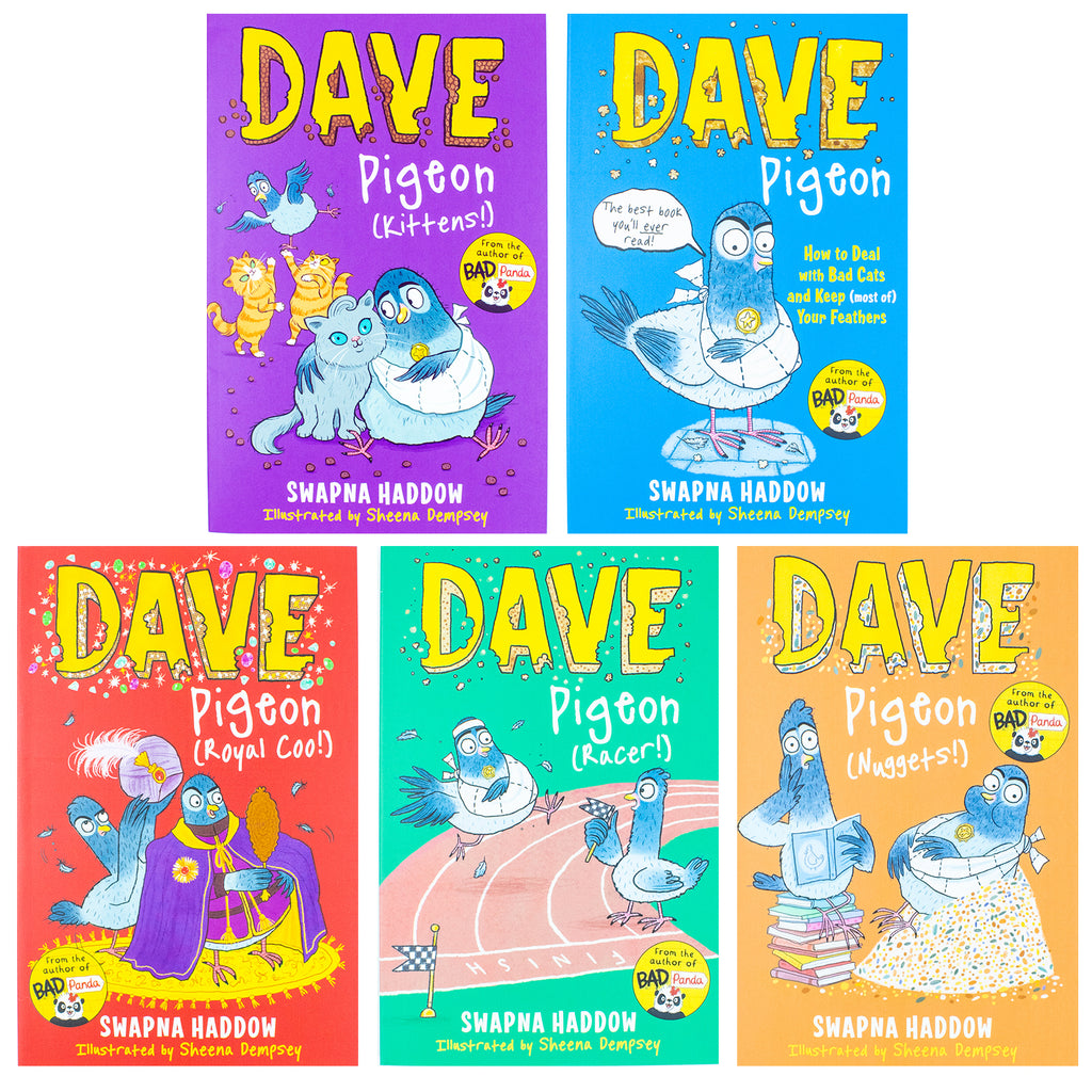 Dave Pigeon Collection 5 Books Set By Swapna Haddow (Dave Pigeon, Nugg ...
