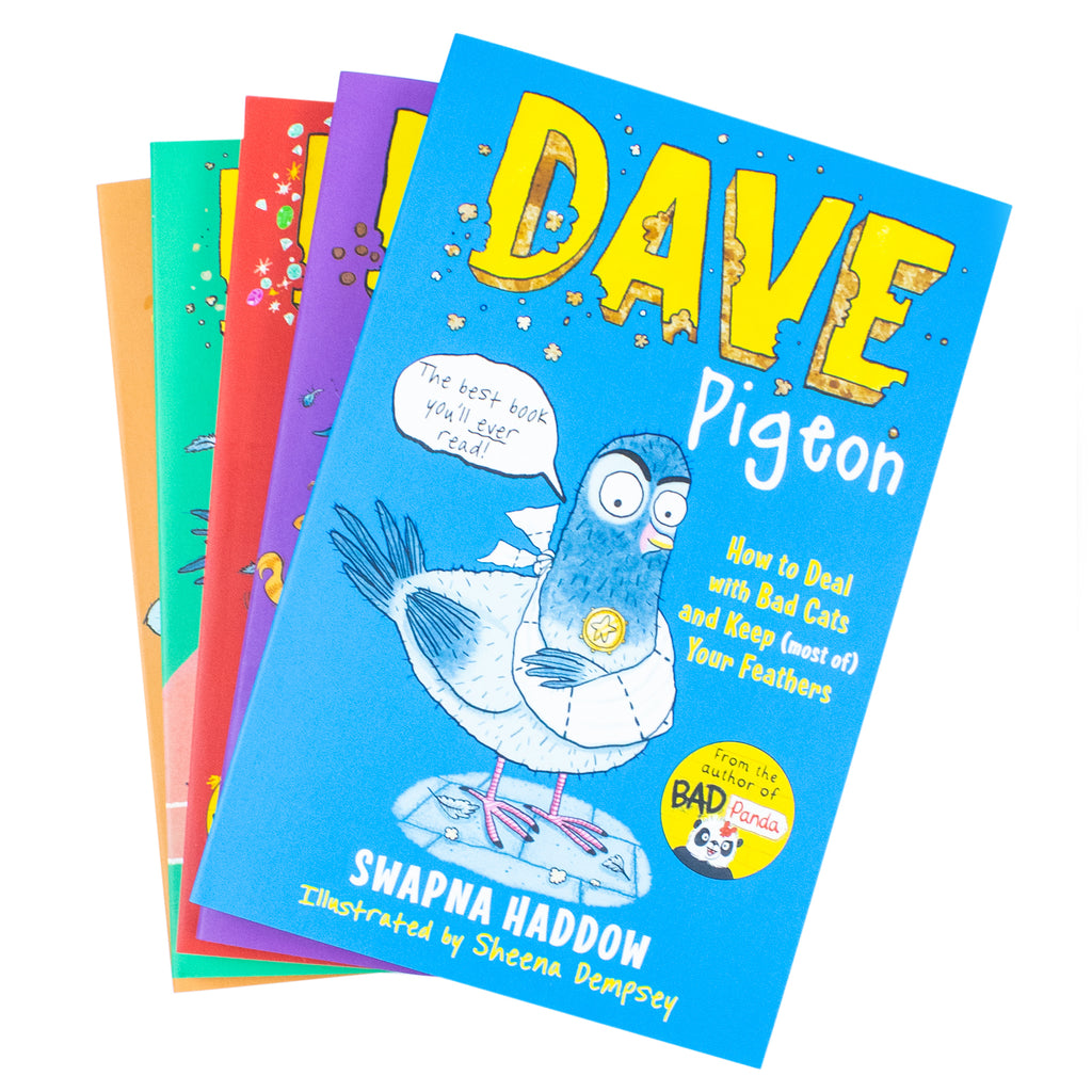 Dave Pigeon Collection 5 Books Set By Swapna Haddow (Dave Pigeon, Nugg ...