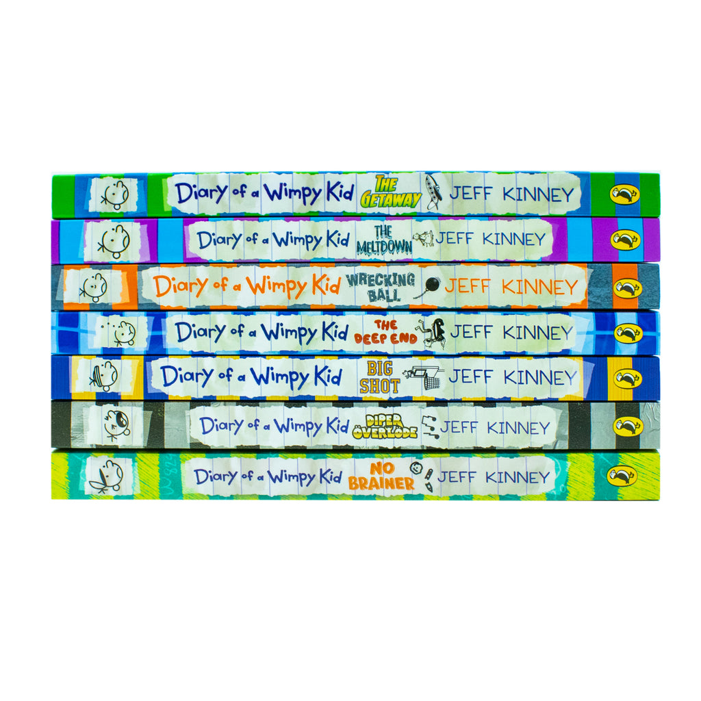 Diary of a Wimpy Kid Series 12-18 Collection 7 Books Set By Jeff Kinne ...