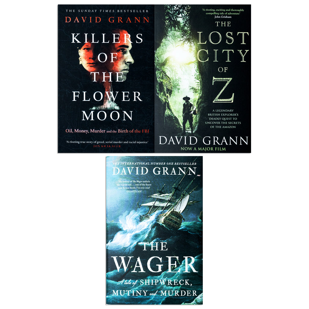 David Grann Collection 3 Books Set (The Wager, Killers of the Flower M ...