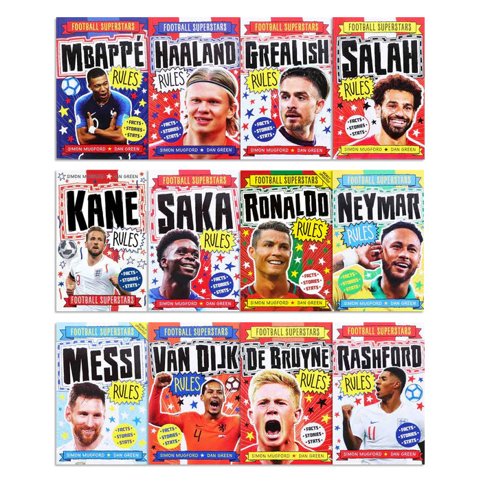 Football Superstars 12 Books Collection Rules Mega Pack Set By Simon M ...