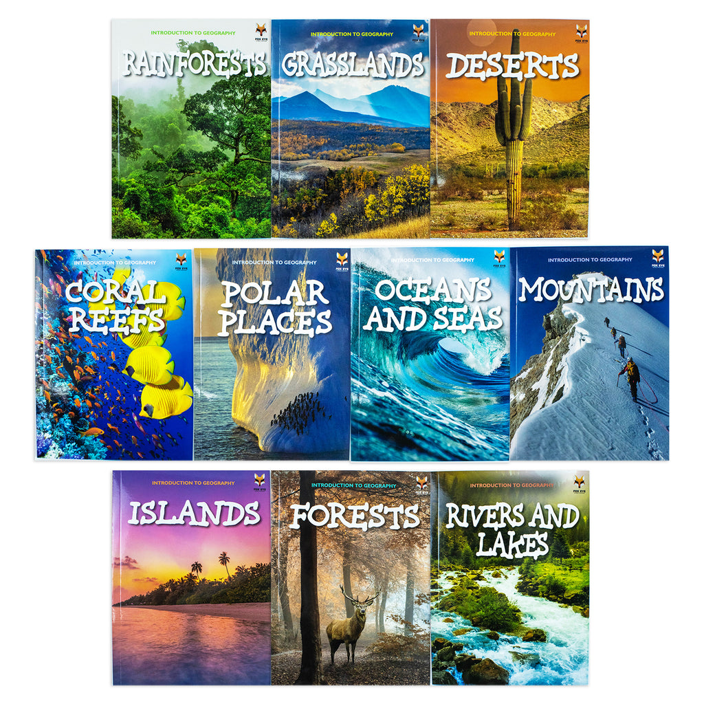Childrens Introduction to Geography for Beginners 10 Book Collection ...