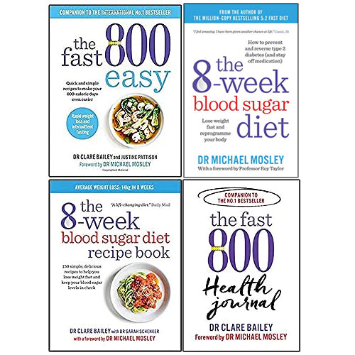 The Fast 800 Series Collection - 4 Paperback Books for Diet and Health ...