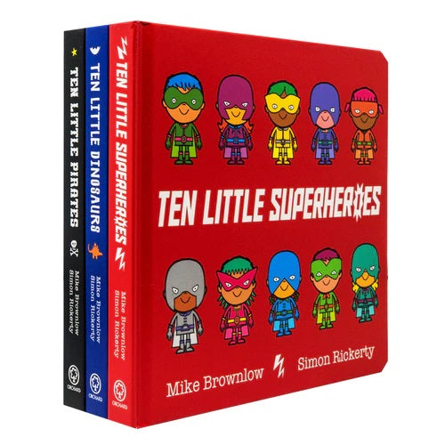 Ten Little Series Collection 3 Books Set by Mike Brownlow (Superheroes ...