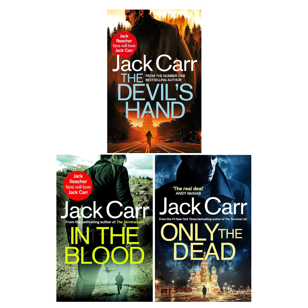 Jack Carr James Reece Series 3 books Collection Set (The Devil's Ha ...