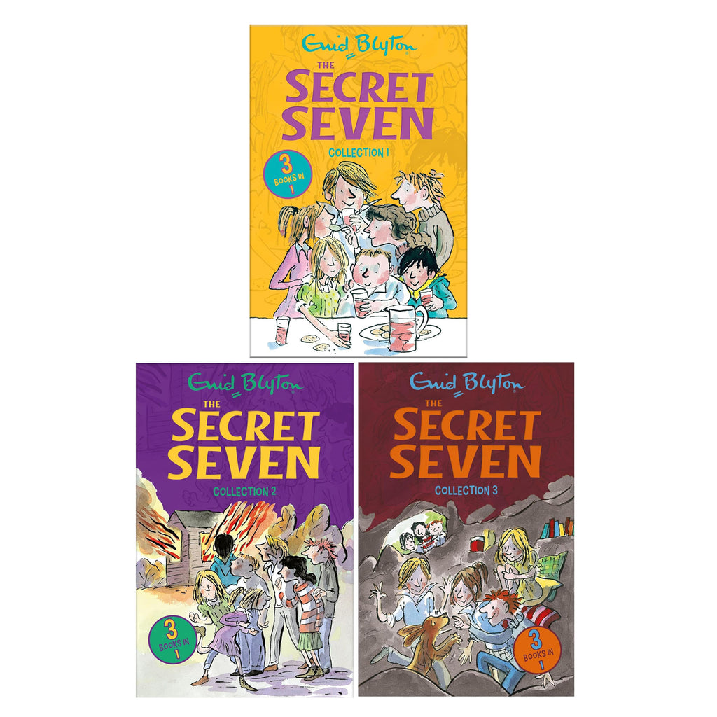 Enid Blyton The Secret Seven 9 Story Collection in 3 Books Set ...