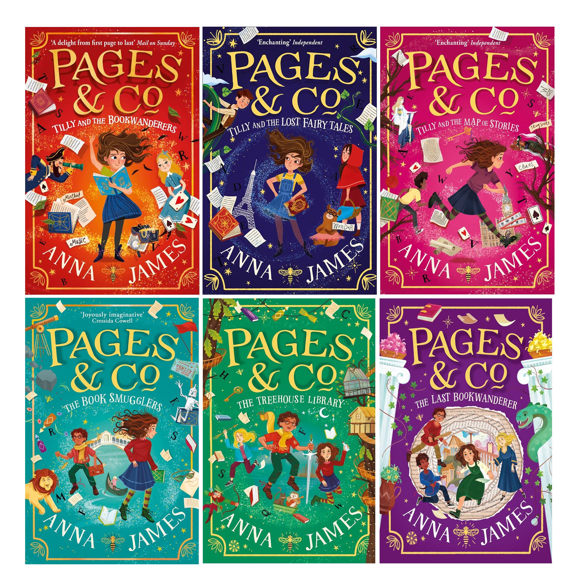 Anna James Pages And Co Collection 6 Books Set Lowplex Books 0890