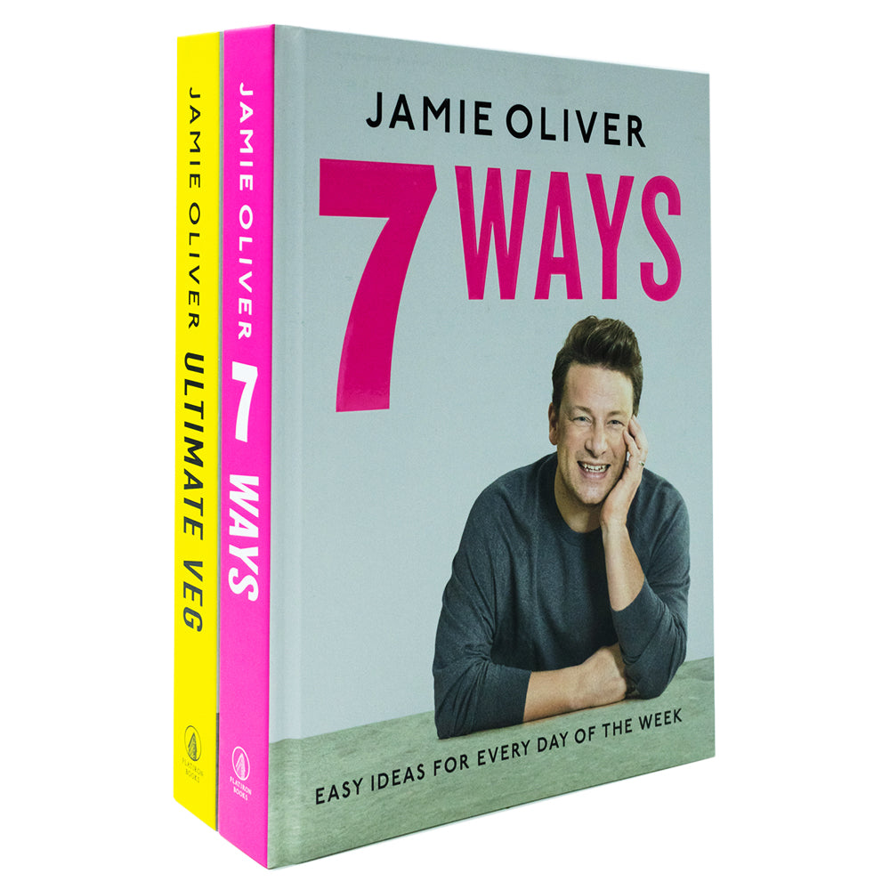 Jamie Oliver 2 Book Collection Set Inc 7 Ways & Ultimate Veg – Lowplex