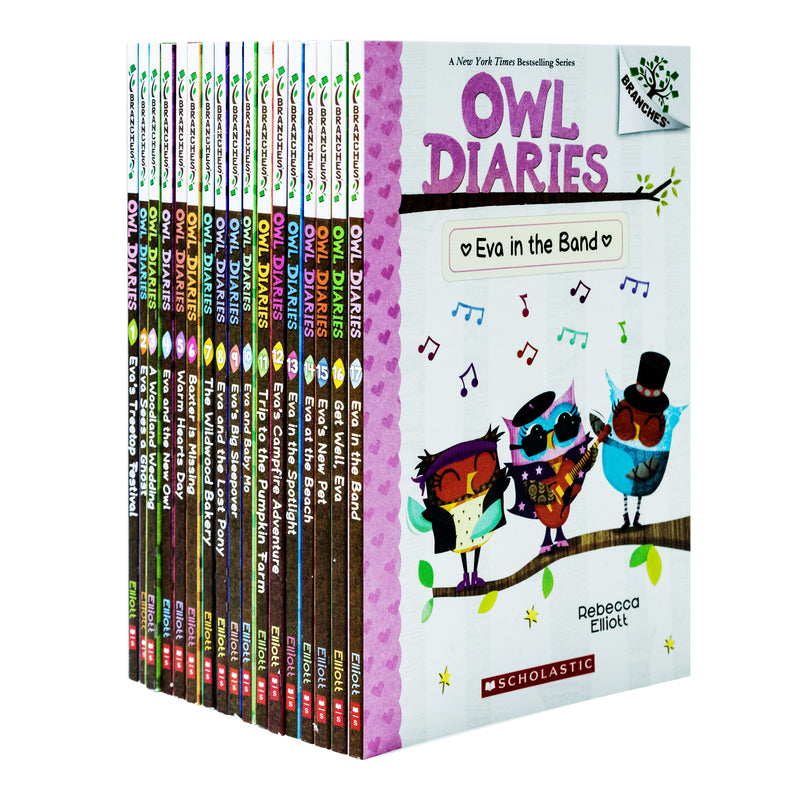 Owl Diaries Collection 1-17 Books Set By Rebecca Elliott – Lowplex