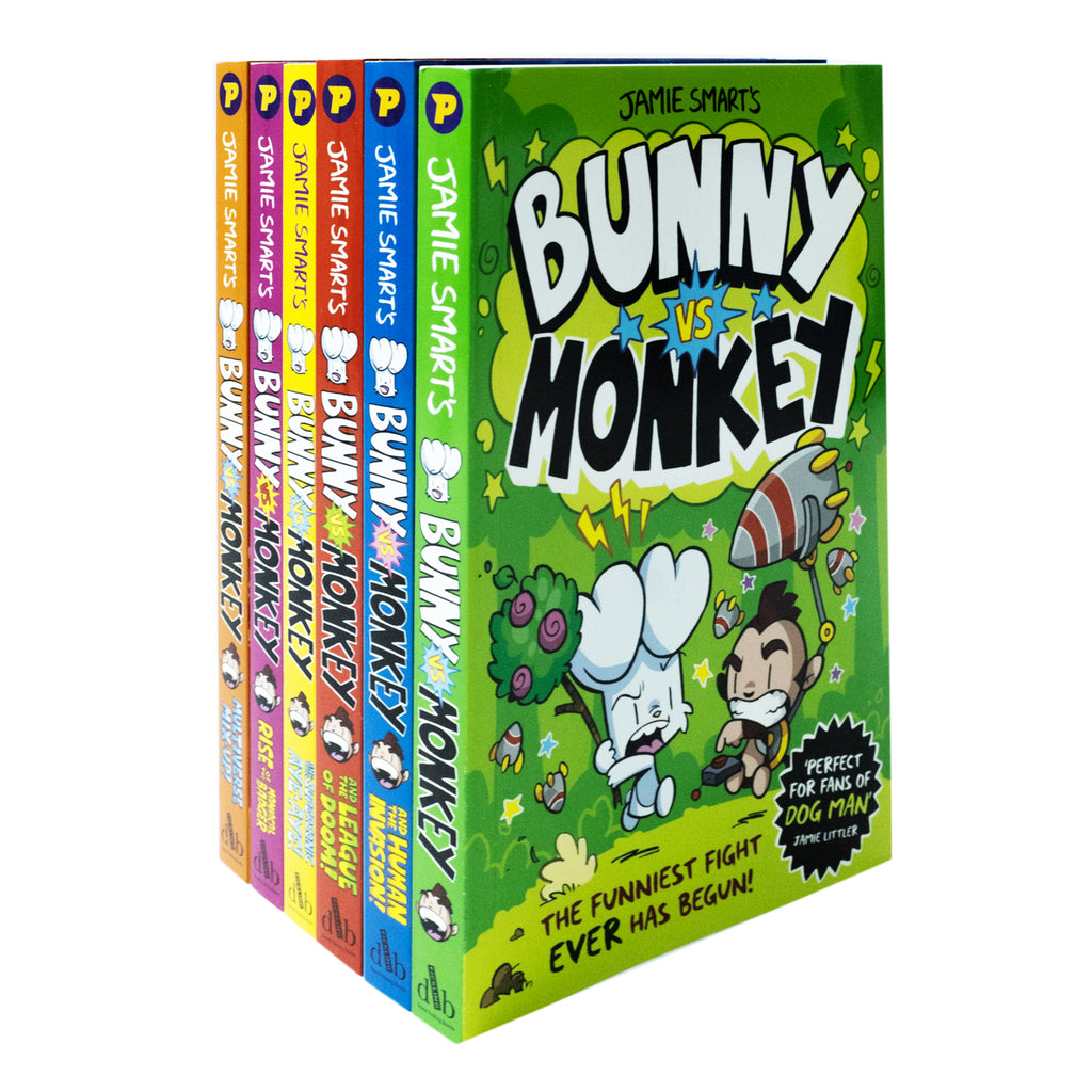Bunny Vs Monkey Collection for ages 7+ in paperback format – Lowplex Books