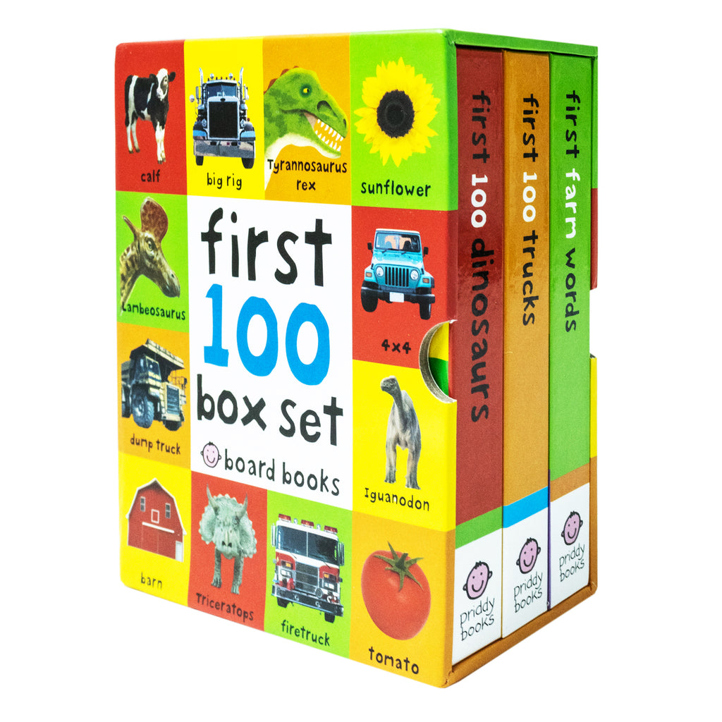 First 100 series 3 Books (Trucks, Dinosaurs & First Farm Words ...