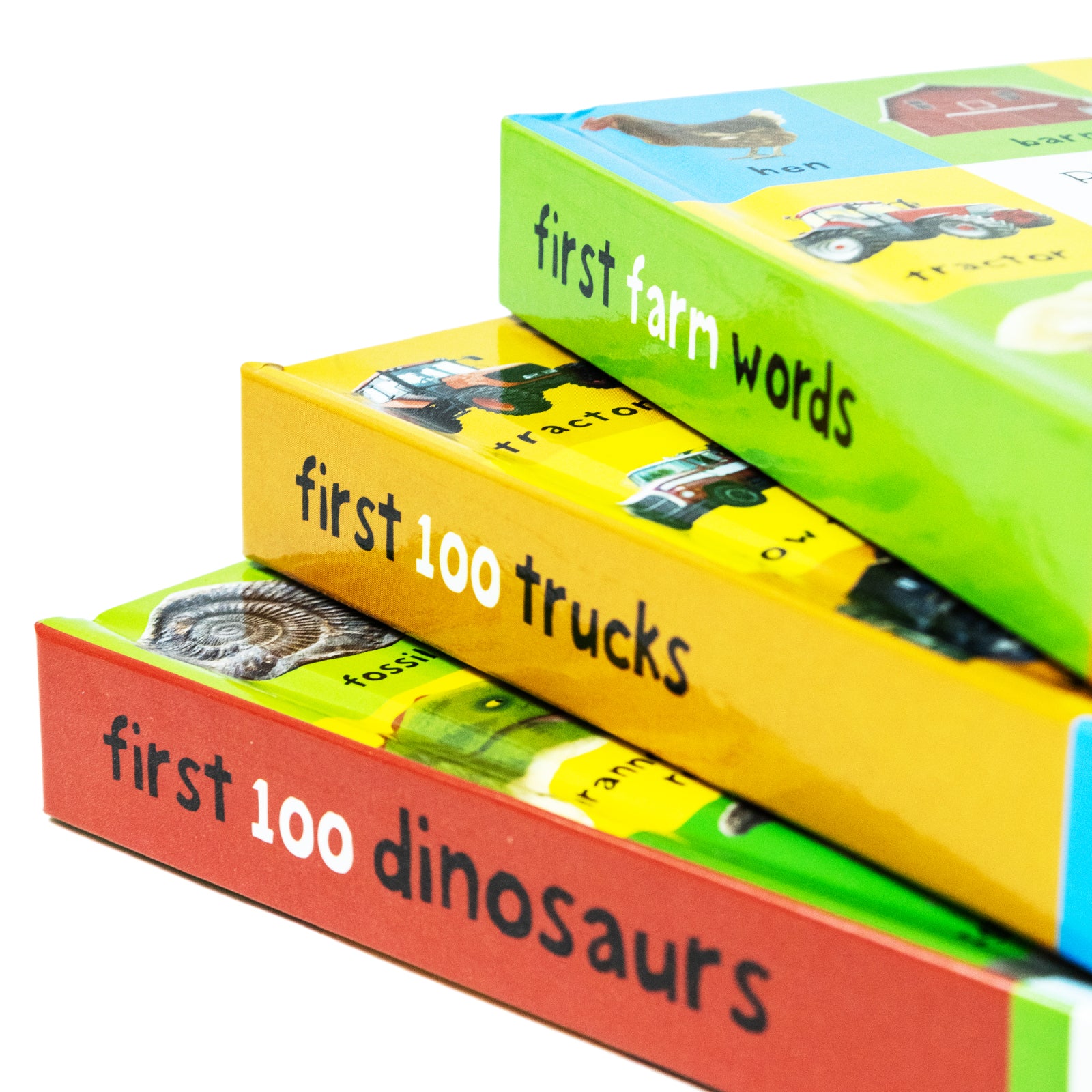 First 100 series 3 Books (Trucks, Dinosaurs & First Farm Words ...