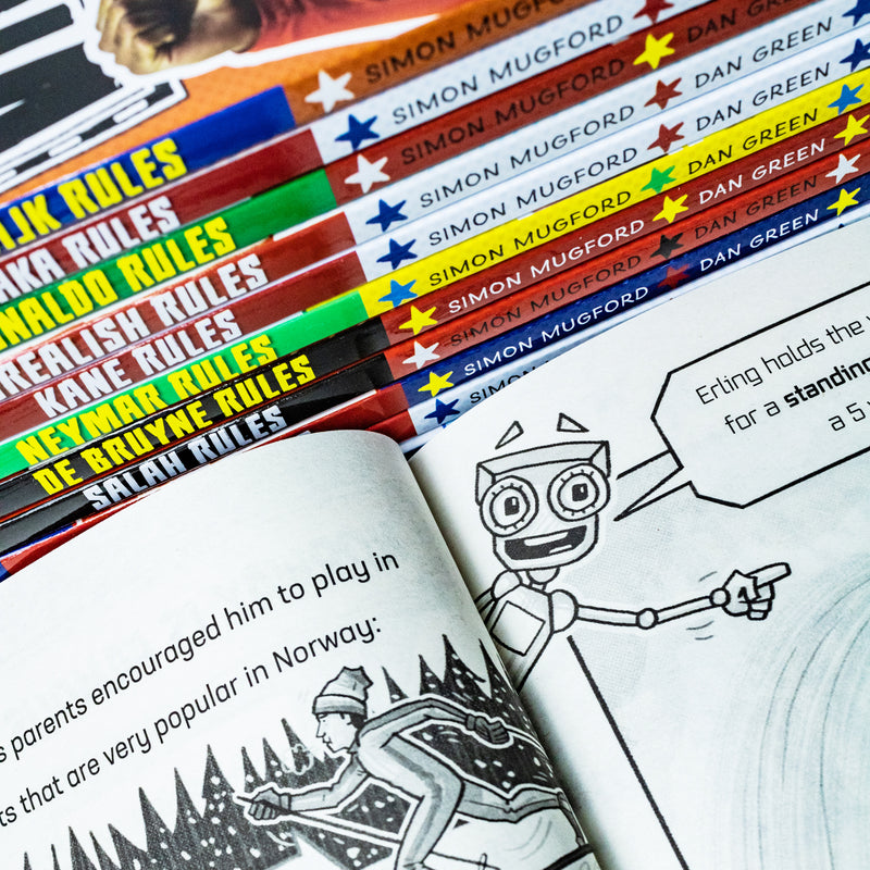 Football Superstars 12 Books Collection Rules Mega Pack Set By Simon M ...