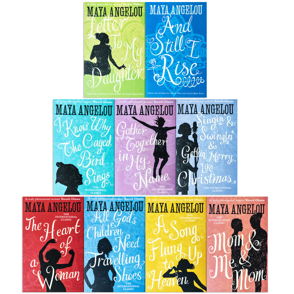 Maya Angelou 9 Books Collection Set (And Still I Rise,Mom and Me and M ...