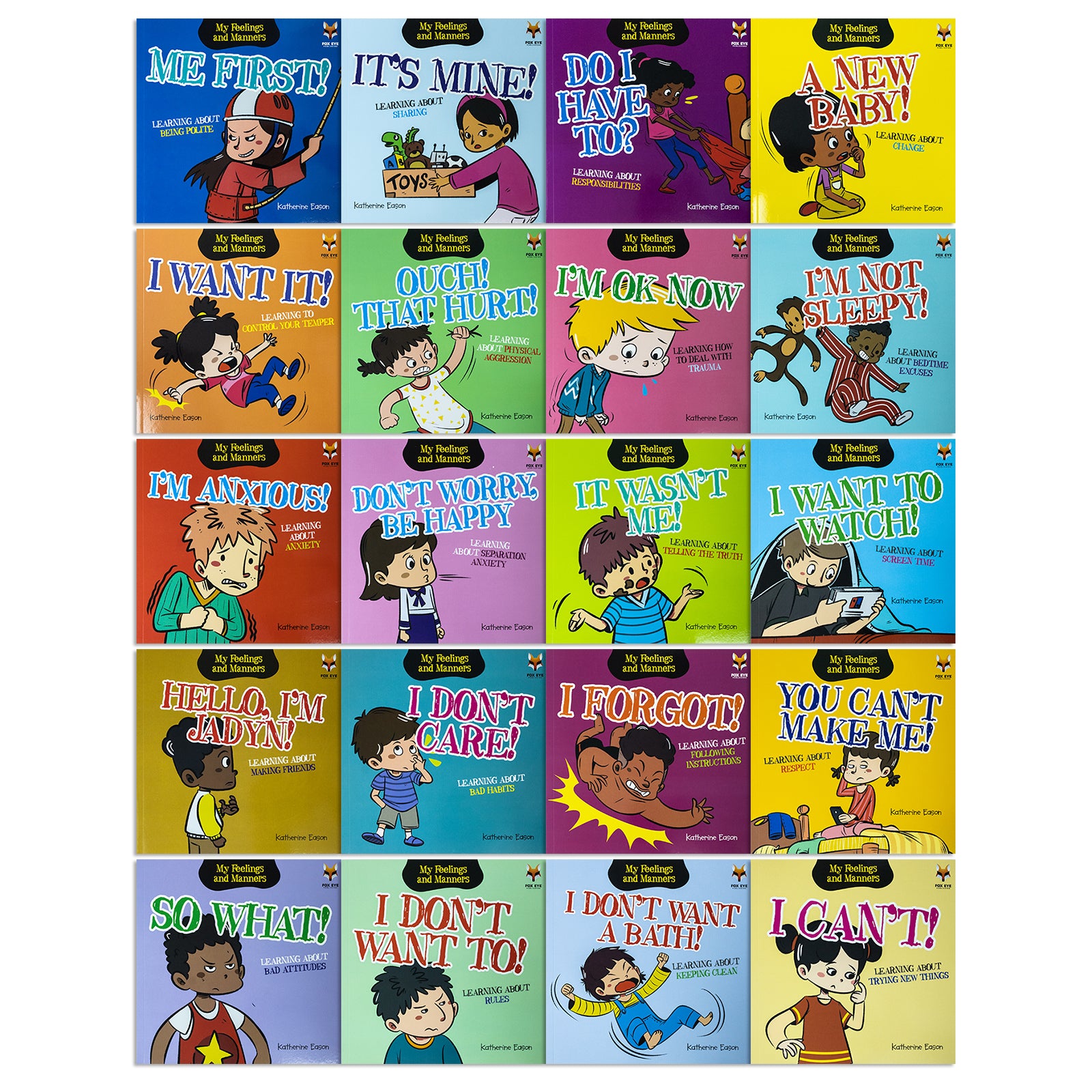 My Feelings and Manners Library 20 Books Box set Collection Behaviour ...