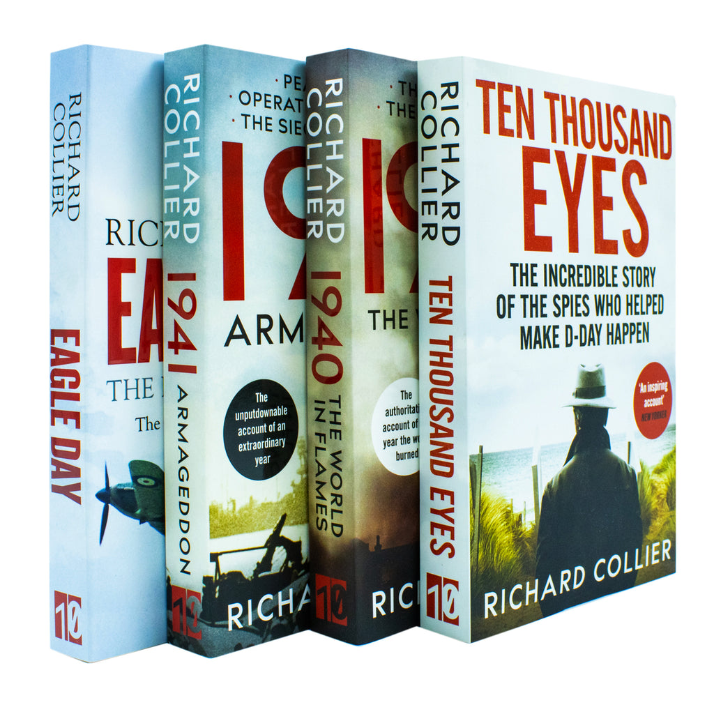 Richard Collier Collection 4 Books Set (1940 The World in Flames, 1941 ...