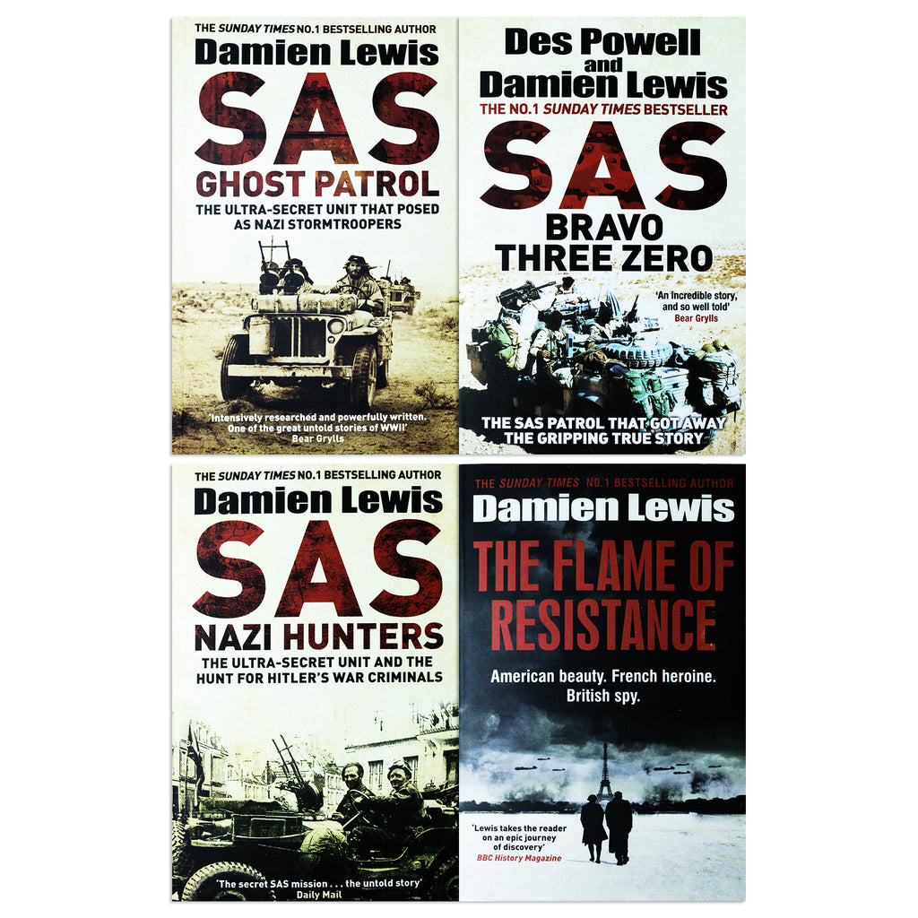 Damien Lewis Collection 4 Books Set (SAS Ghost Patrol, SAS Bravo Three – Lowplex