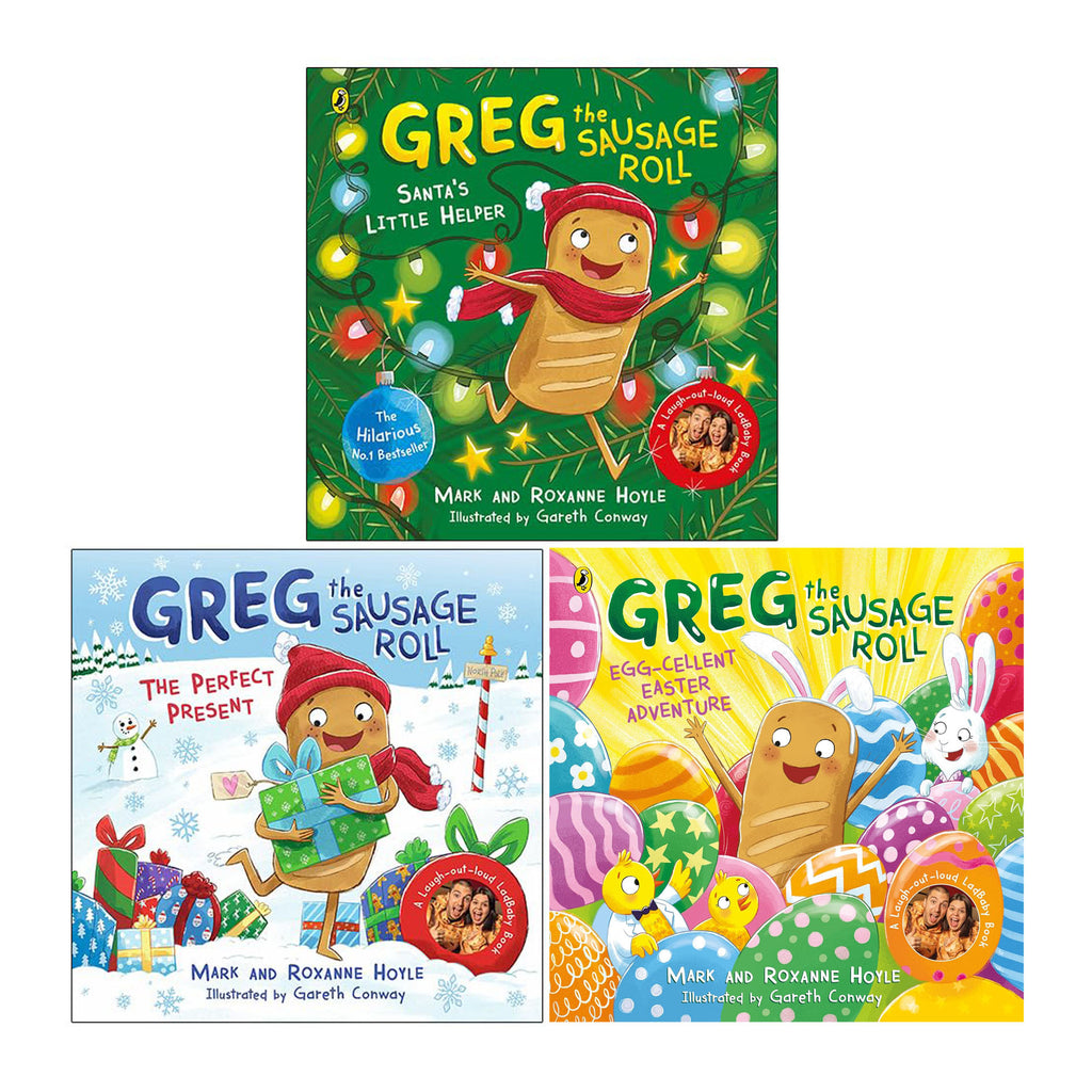 Greg the Sausage Roll Collection 3 Books Set By Mark Hoyle & Roxanne H ...