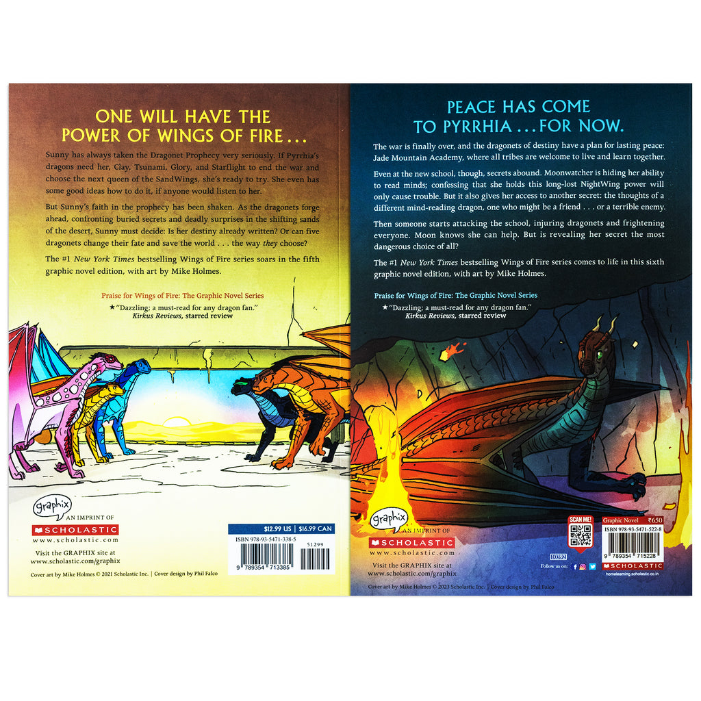 Wings of Fire The Graphic Novel 2 Books Collection Set By Tui T Suther ...
