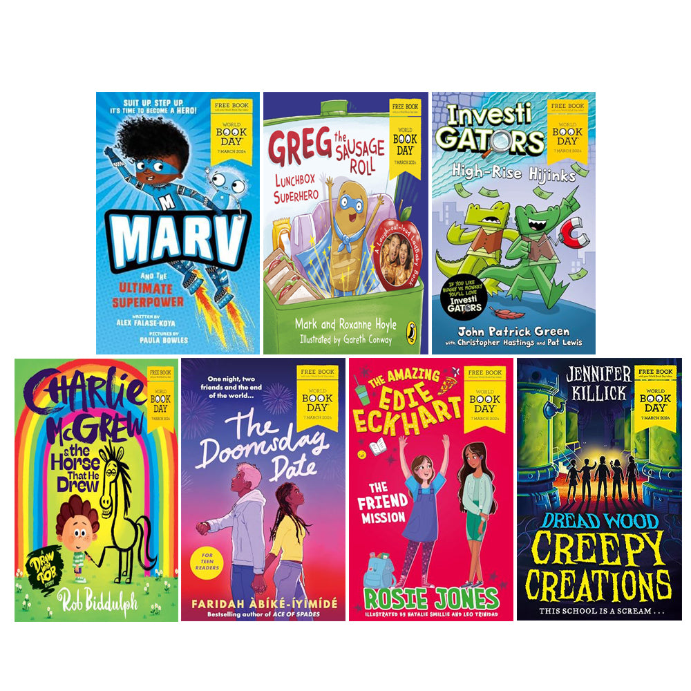 Set of World Book Day 2024 Collection 4 Books Set (Marv and the Ulti ...