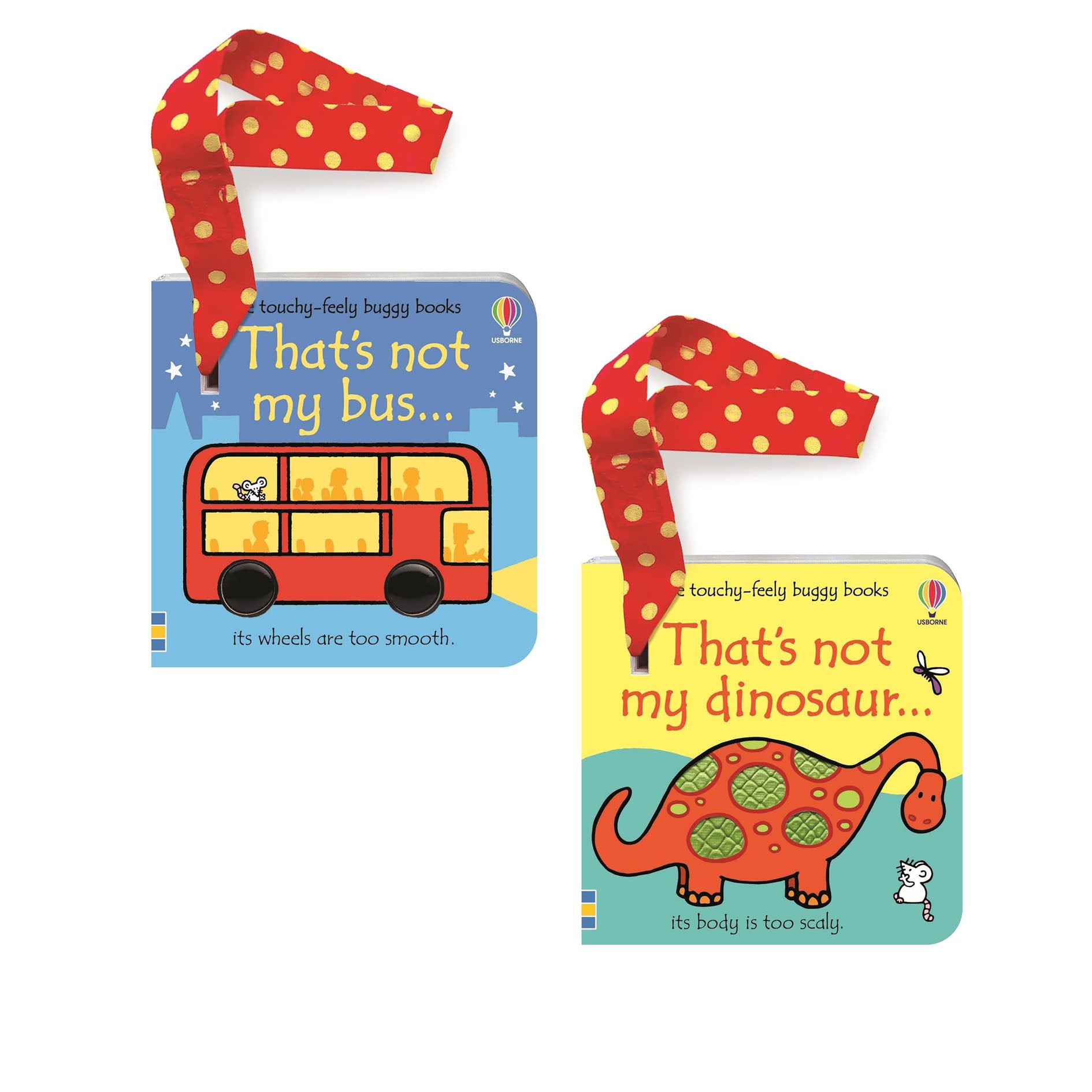 Usborne Touchy Feely That's Not My Dinosaur & That's Not My Bus 2 Bugg ...