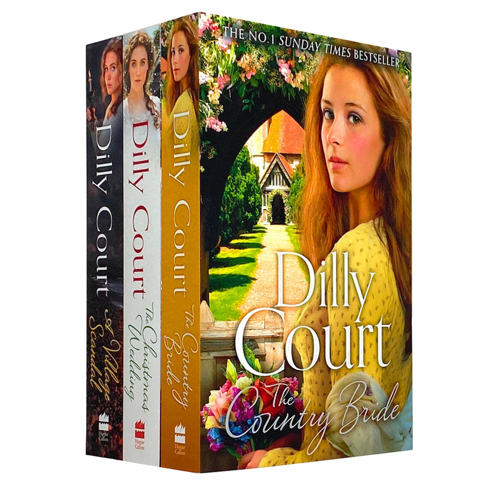 Dilly Court 3 Books Collection Set (The Country Bride, A Village Scand ...