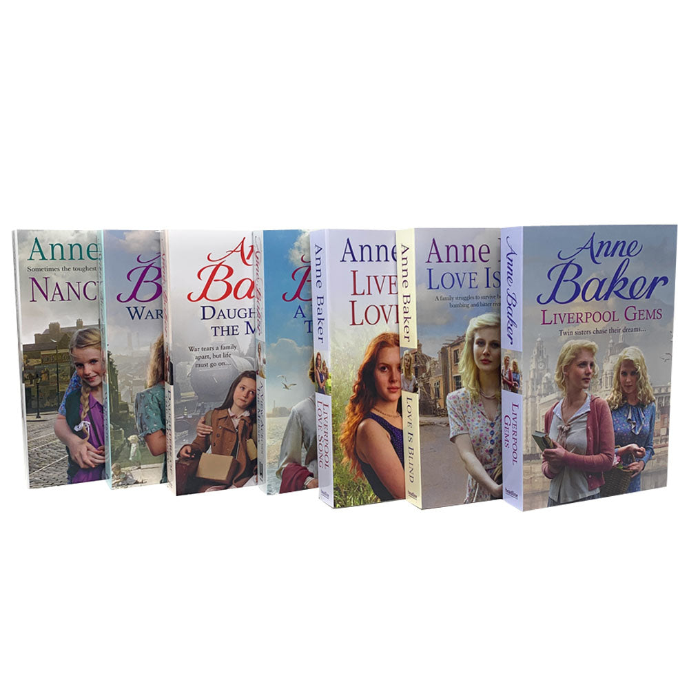 Anne Baker 7 Books Collection Set Liverpool Love Song, Daughters of th ...