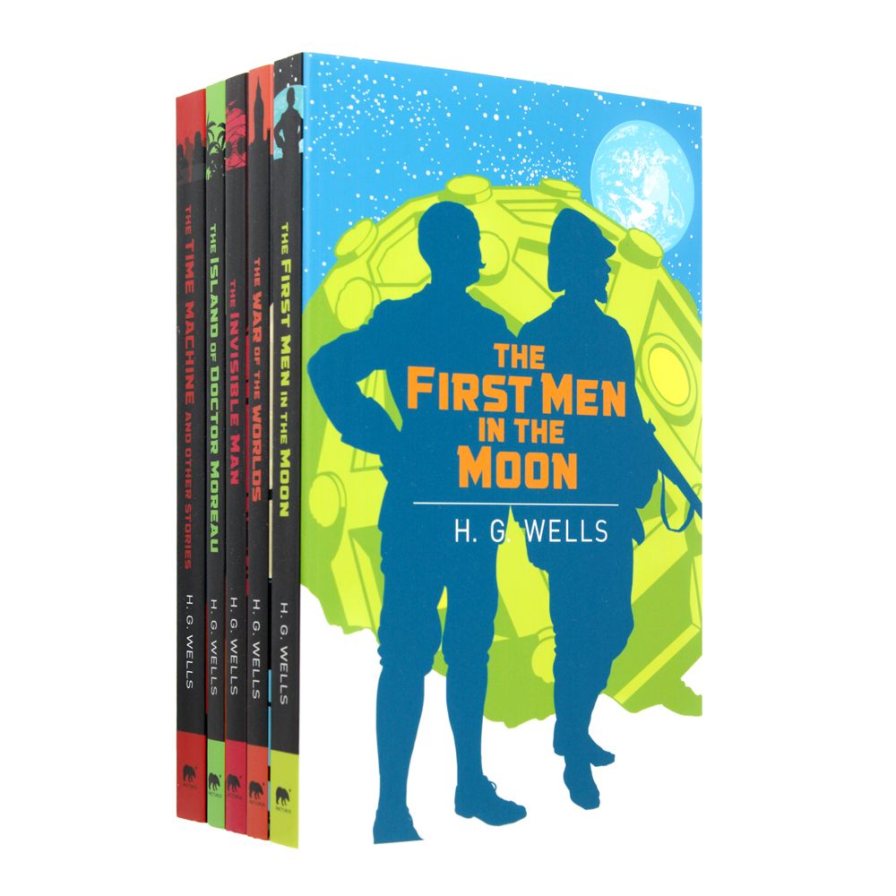 H. G. Wells Classic Collection: 5-Volume Paperback Set for Ages 12+ – Lowplex Books