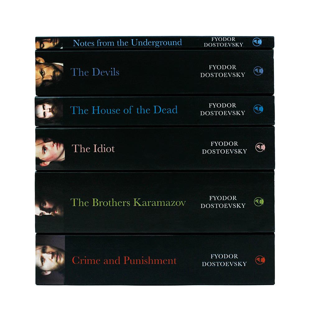 The Complete Collection of Fyodor Dostoevsky 6 Books Box Set Notes Fro ...