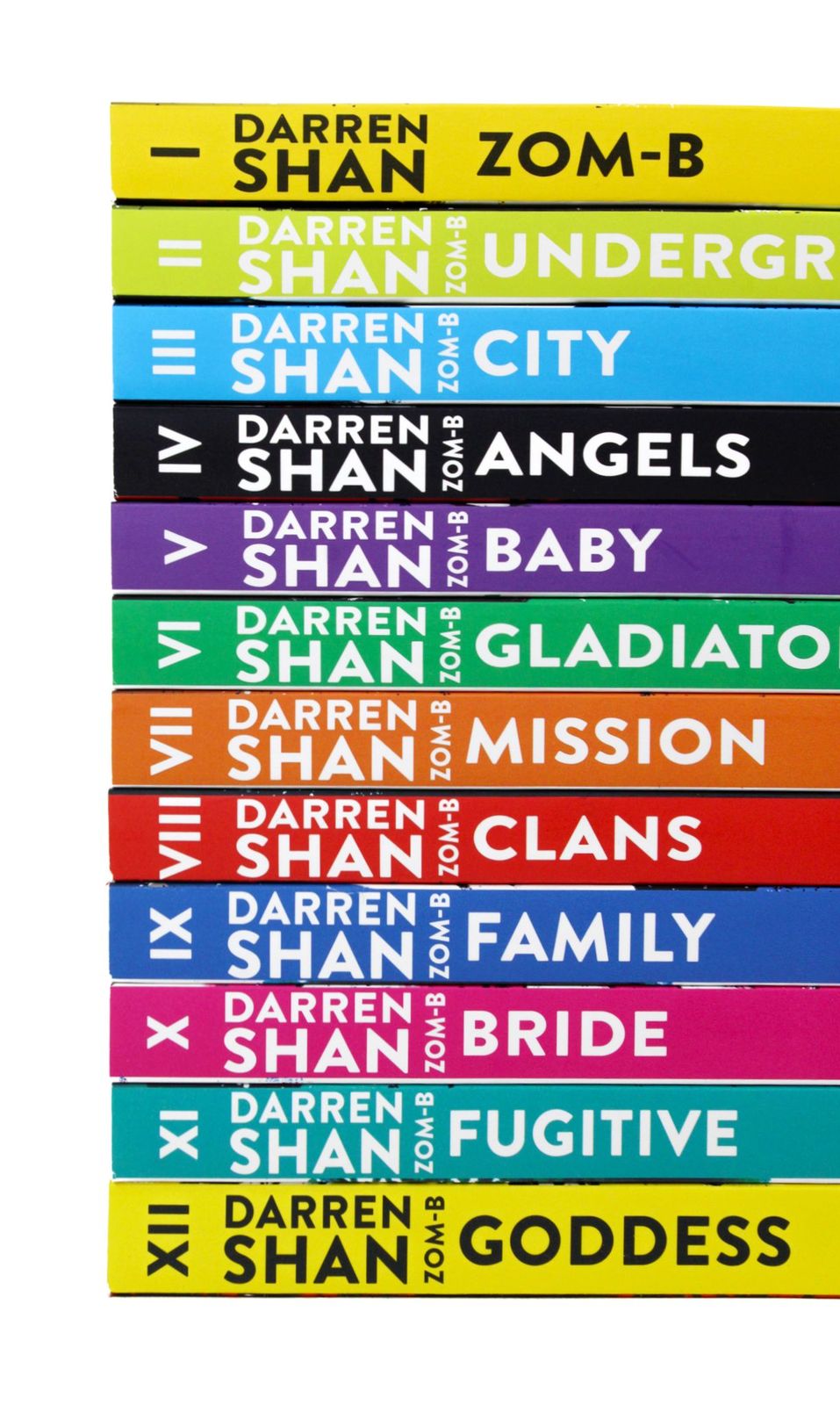 Darren Shan Zom-b 12 Books collection set inc Goddess, Fugitive, Bride ...