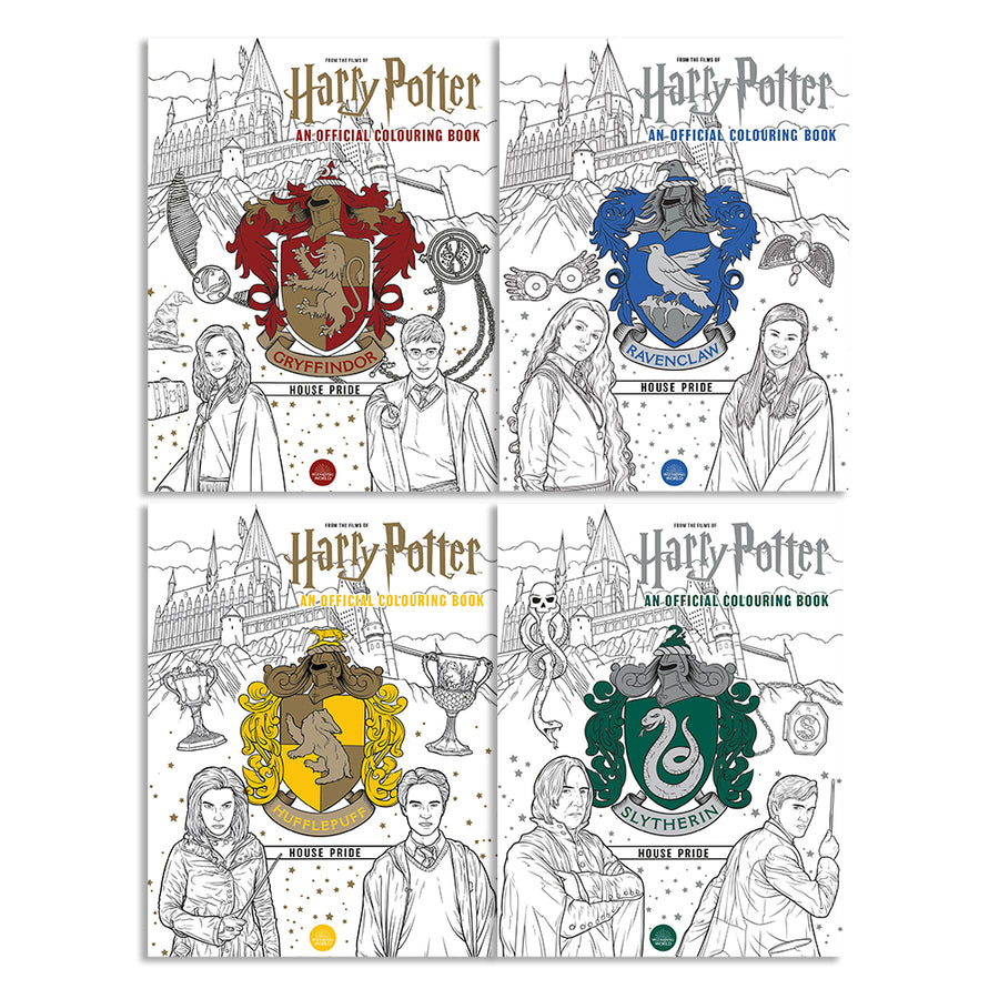 Harry Potter 1-4 Colouring Book Set for Ages 8+ - Hufflepuff ...