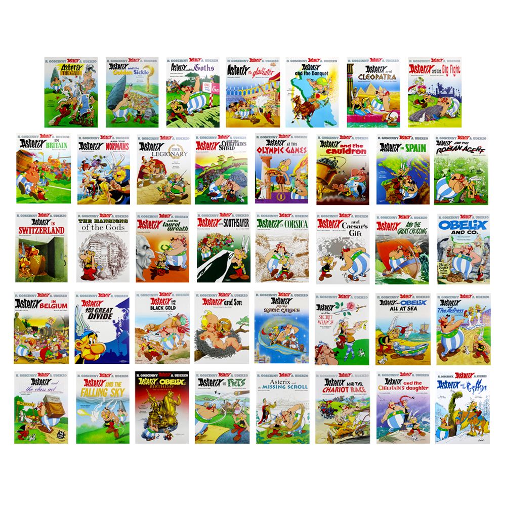 Asterix 39 Book Set Collection By Rene Goscinny & Albert Uderzo ...