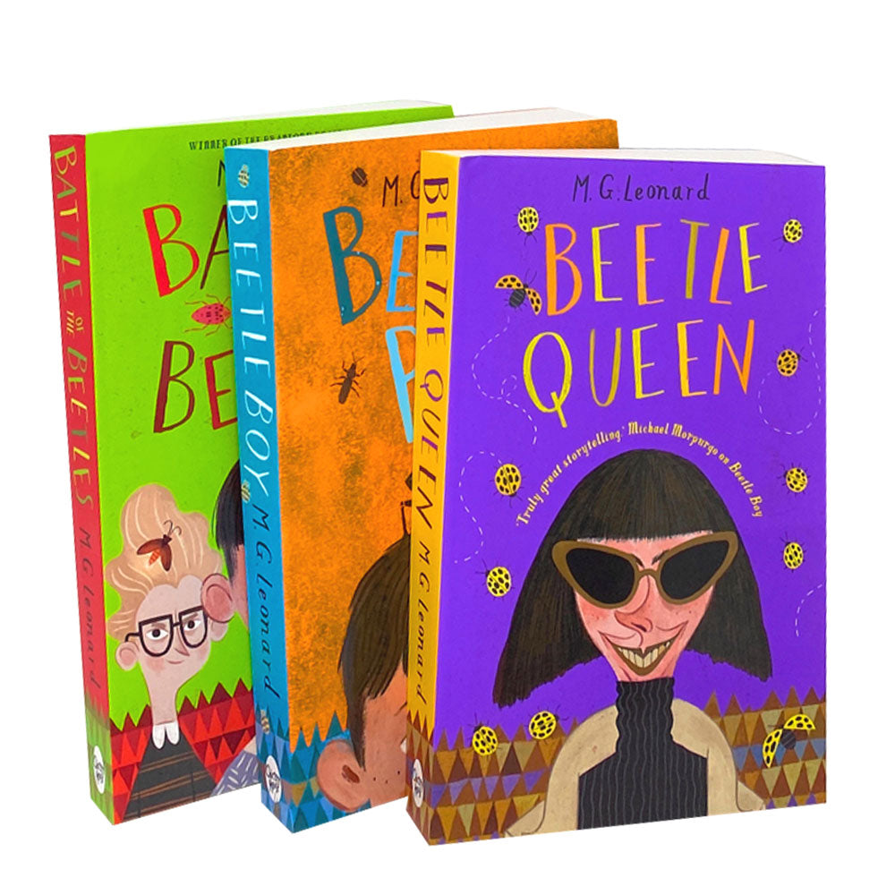 The Complete Beetle Trilogy By M. G. Leonard Beetle Boy, Beetle Queen ...