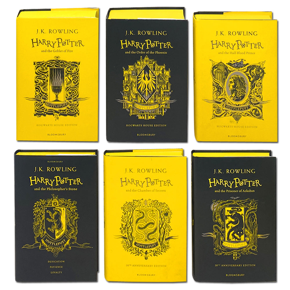Harry Potter 6 Books Set Collection Hufflepuff Edition By J.K Rowling ...