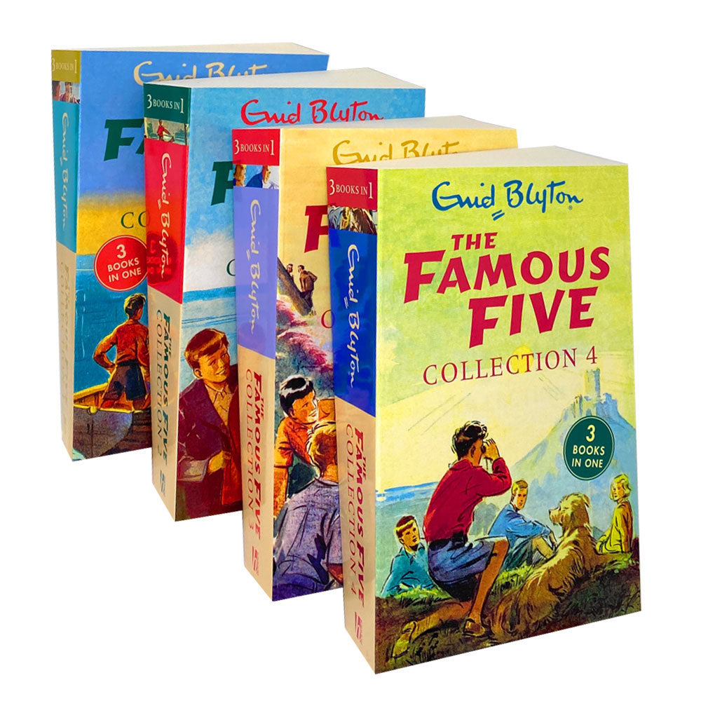 The Famous Five 12 Titles in 4 Books Collection Set For Children By En ...