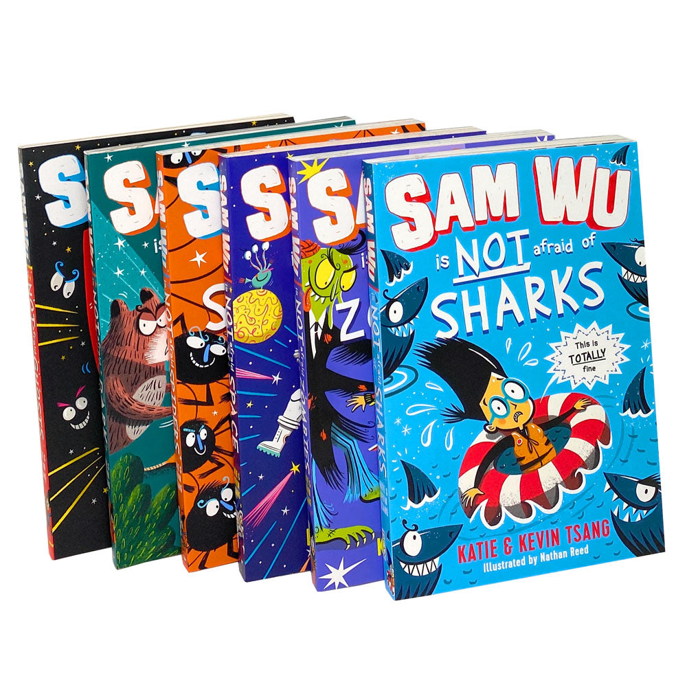 Sam Wu 6 Books Children Collection Box Set By Kevin Tsang & Katie Pape ...